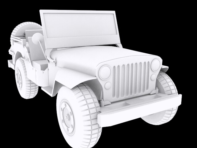 ArtStation - 3D JEEP Model (Work in Progress)