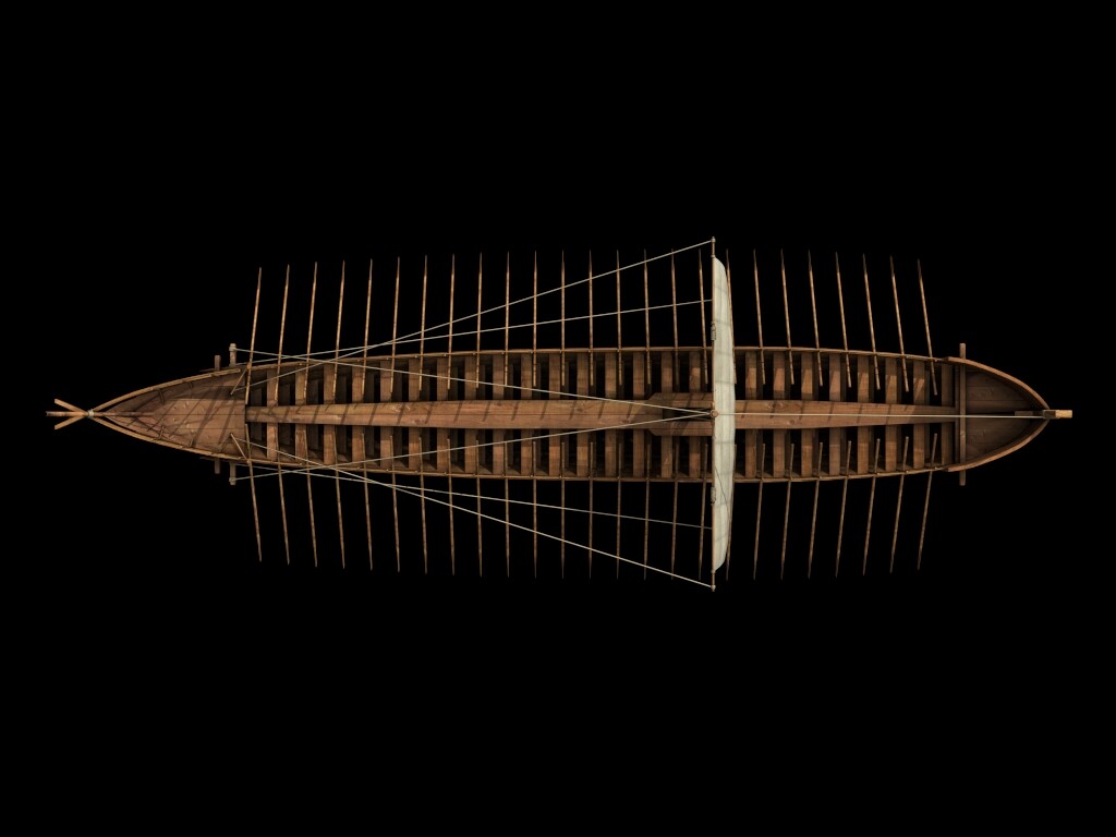 ArtStation - Bireme (50conter) oar ship
