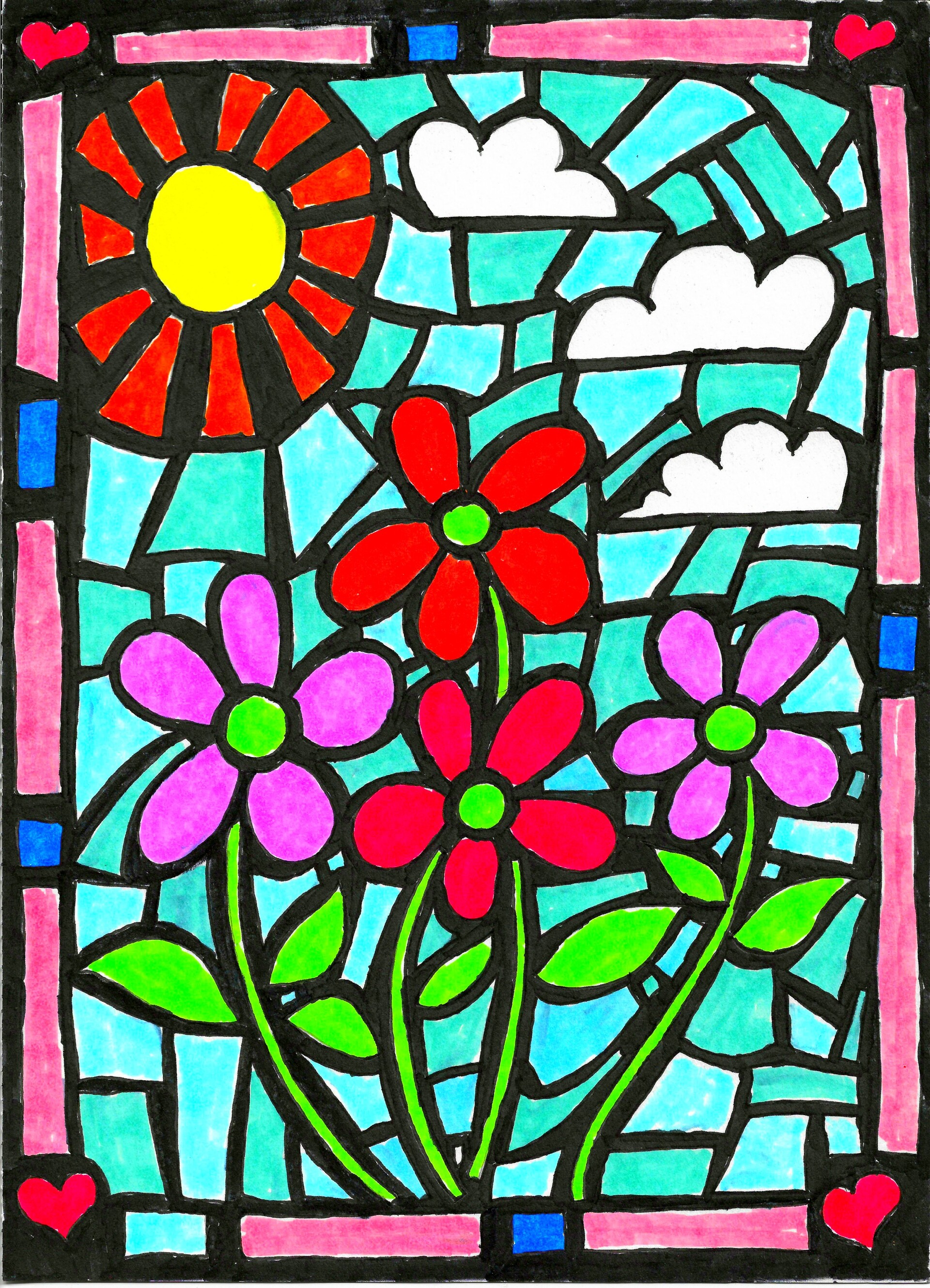 ArtStation - Sun and Flowers