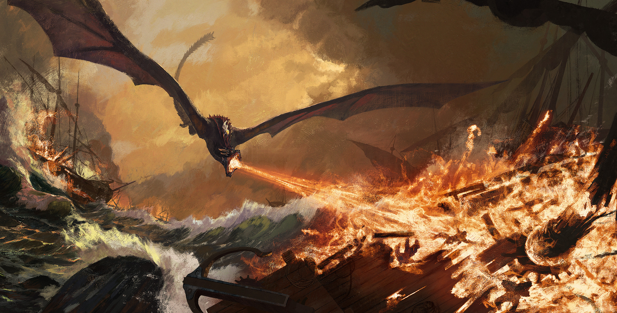 Iron Fleet on Fire by Vadim Simanin : r/ImaginaryWesteros