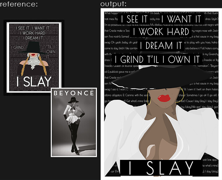 ArtStation - Beyonce Poster WIP