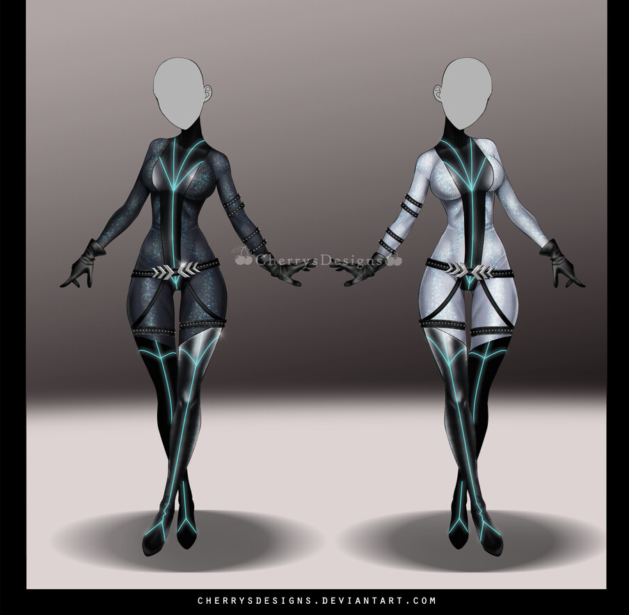 how to draw futuristic clothes