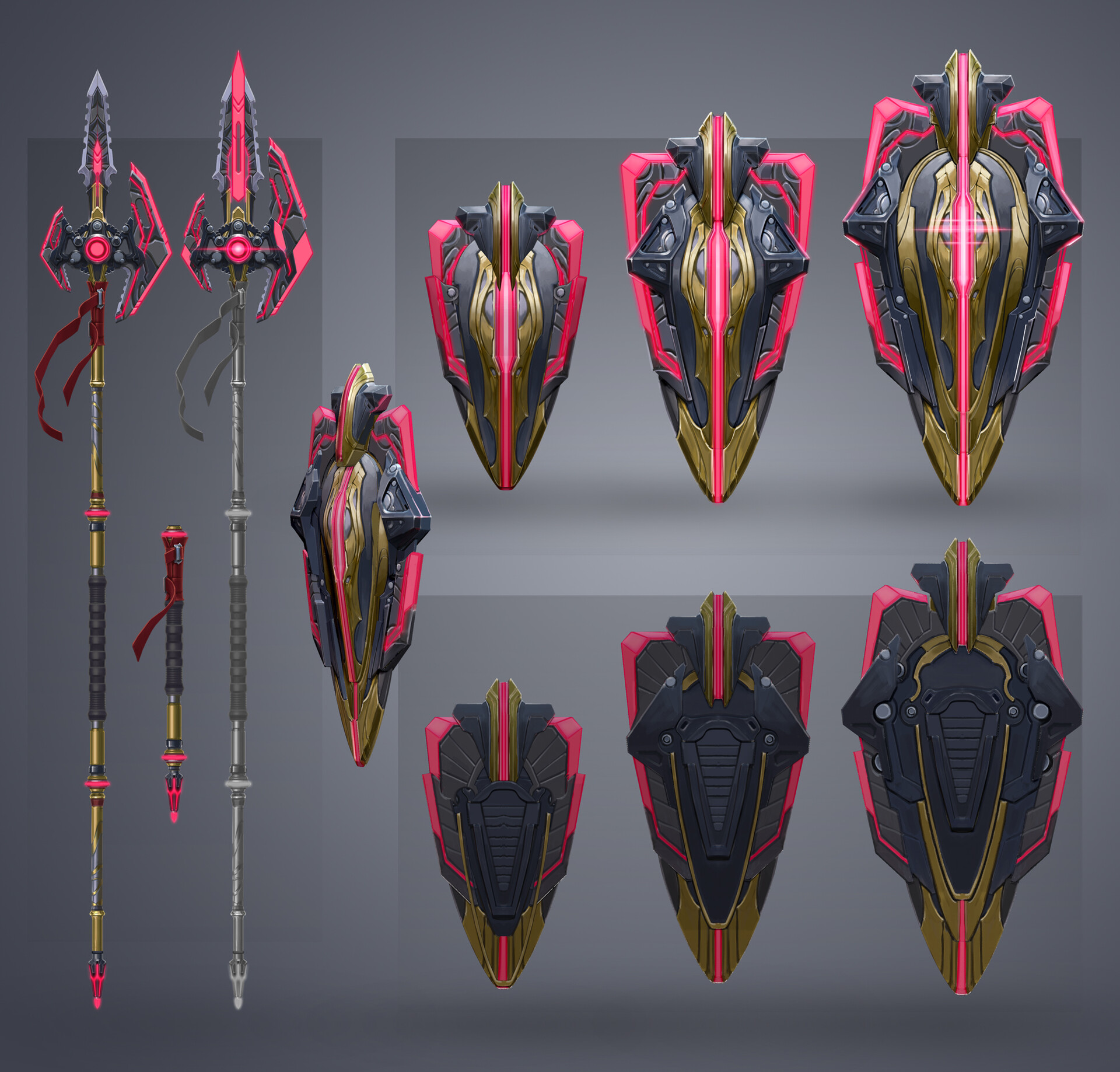ArtStation - Dragon weapon set