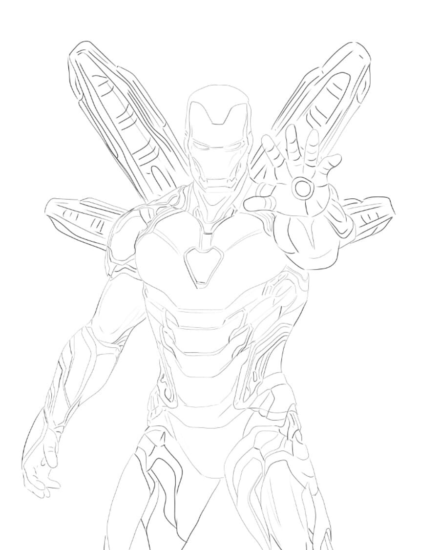 iron man mark 85 coloring pages