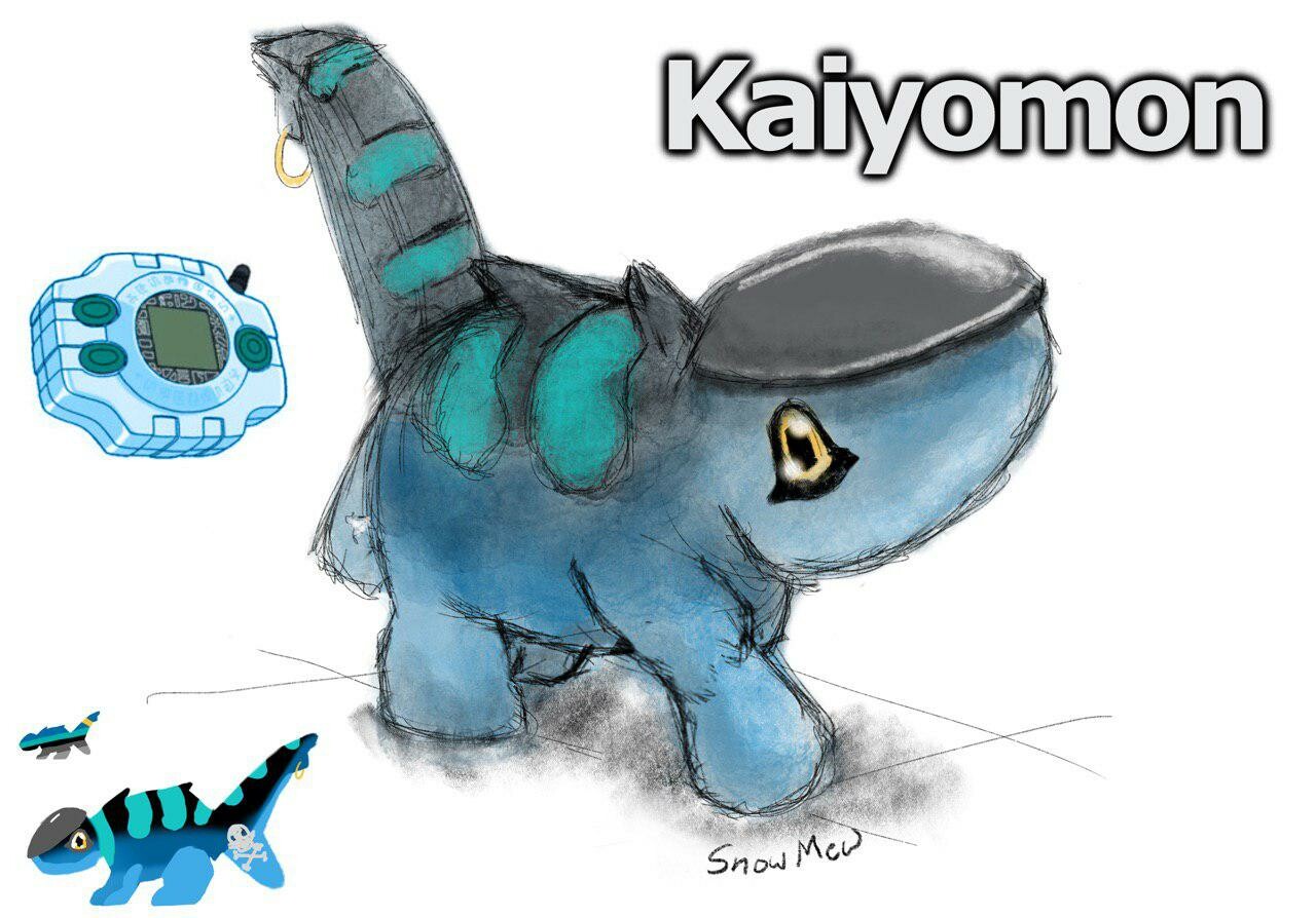 ArtStation - Designing a custom Digimon