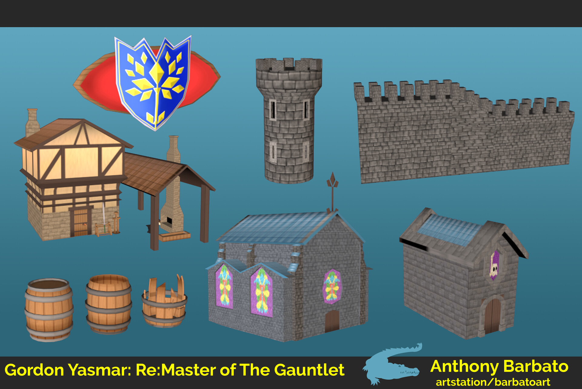 ArtStation - Gordon Yasmar: Modular Assets and Level Design