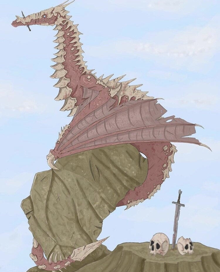 ArtStation - Bone dragon