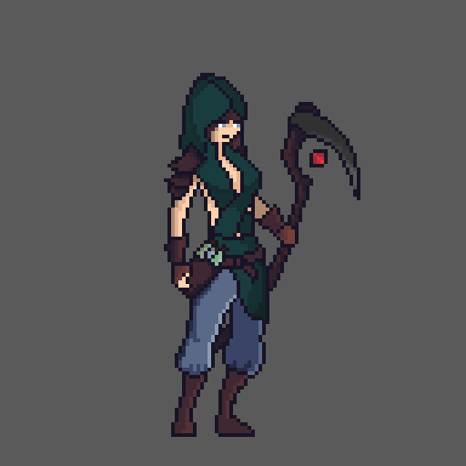 ArtStation - Pixel art animation - Akane (OC)