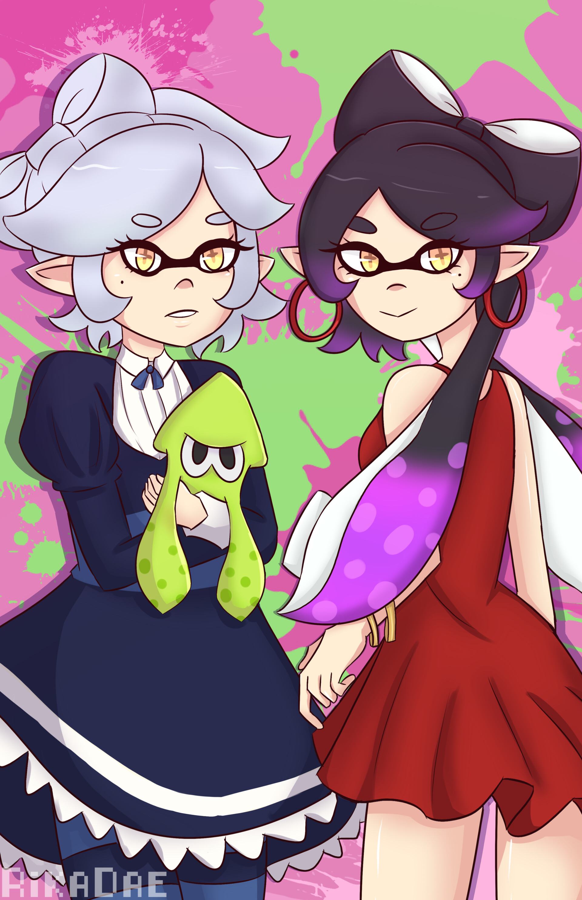 squid sisters chibi
