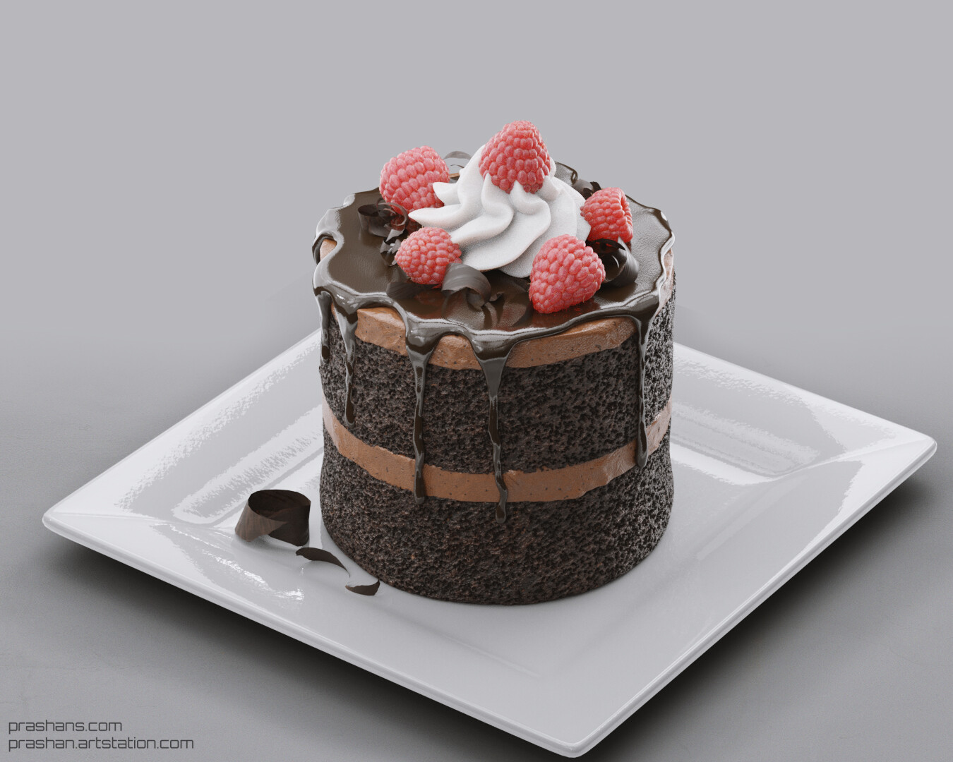 ArtStation - Raspberry Cake