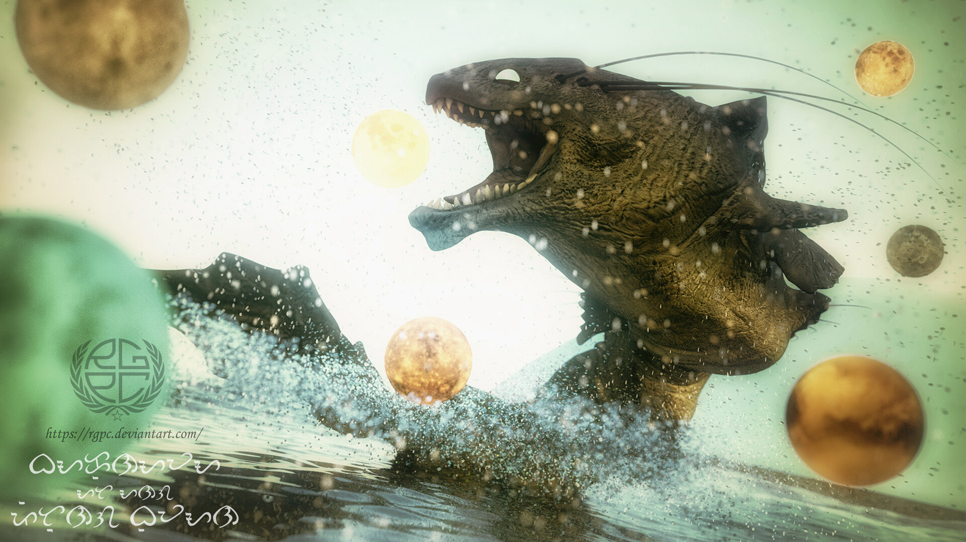 ArtStation - Bakunawa and the Seven Moons