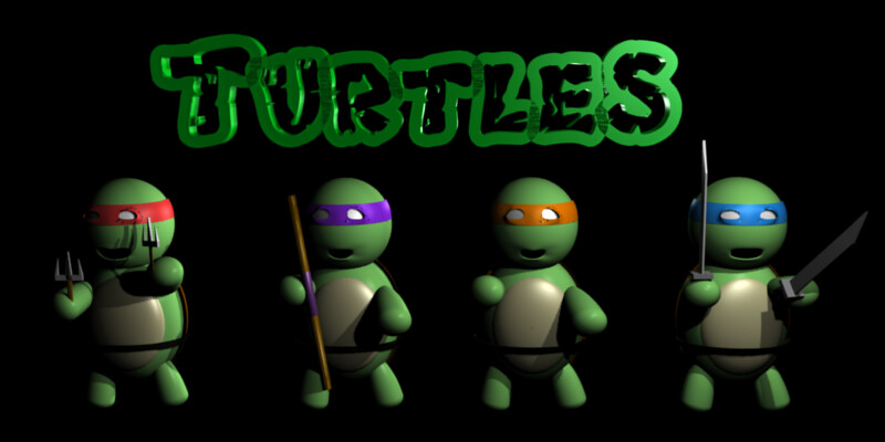ArtStation - Ninja Turtles - Low Poly