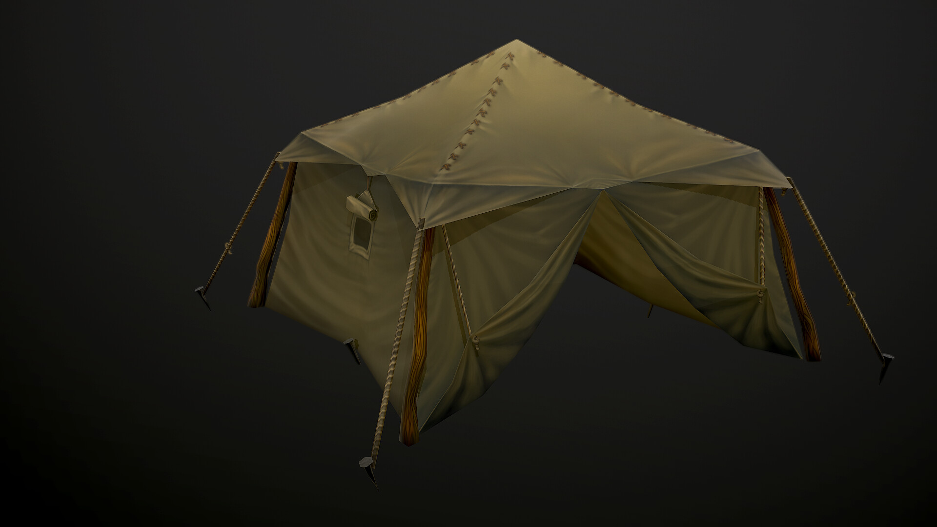 ArtStation - Handpaint texture of tent