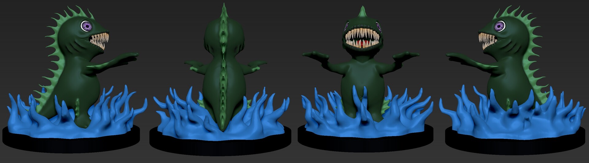 Eszter Solymosi - Deep one action figure (Cthulhu Mythos)