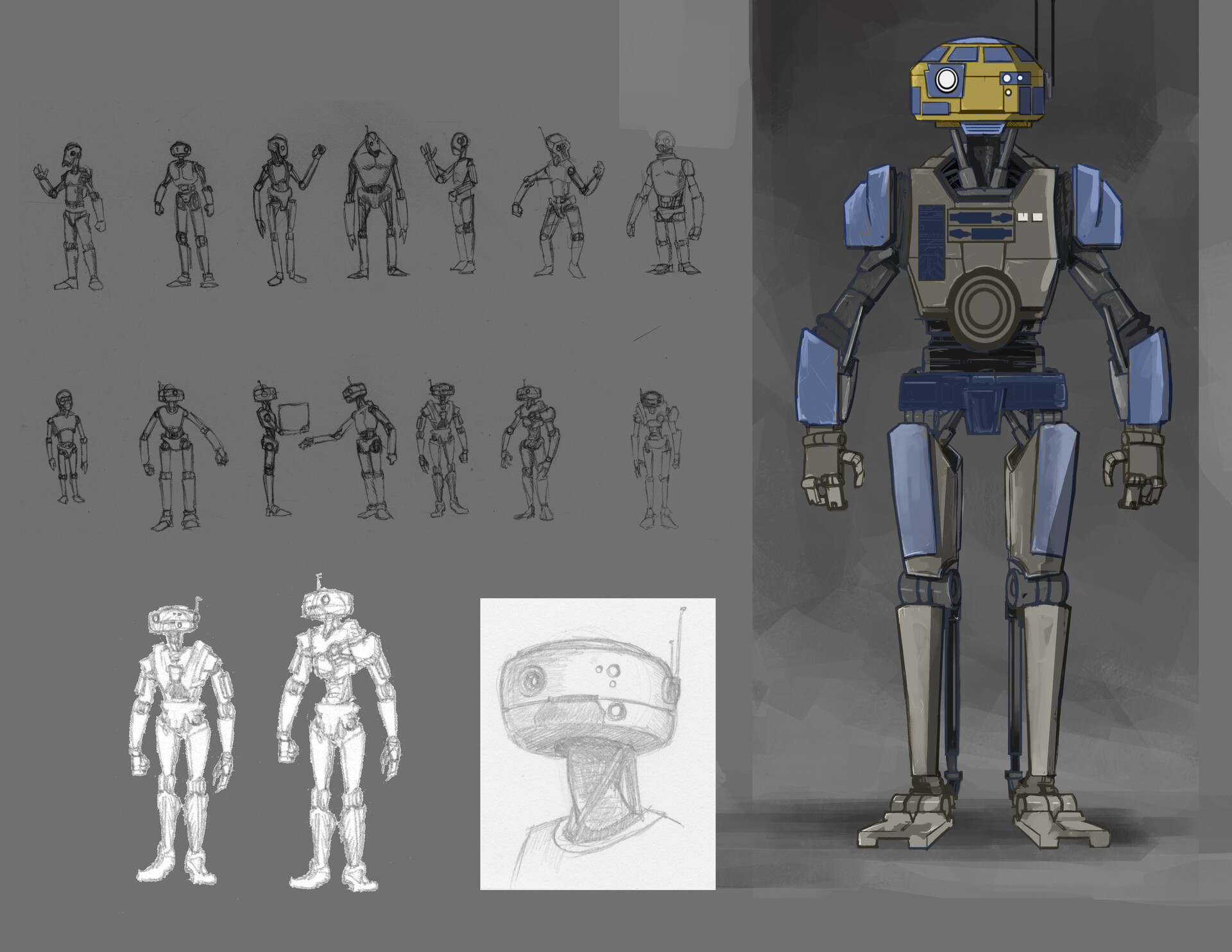 ArtStation - J0-53 Mech Droid