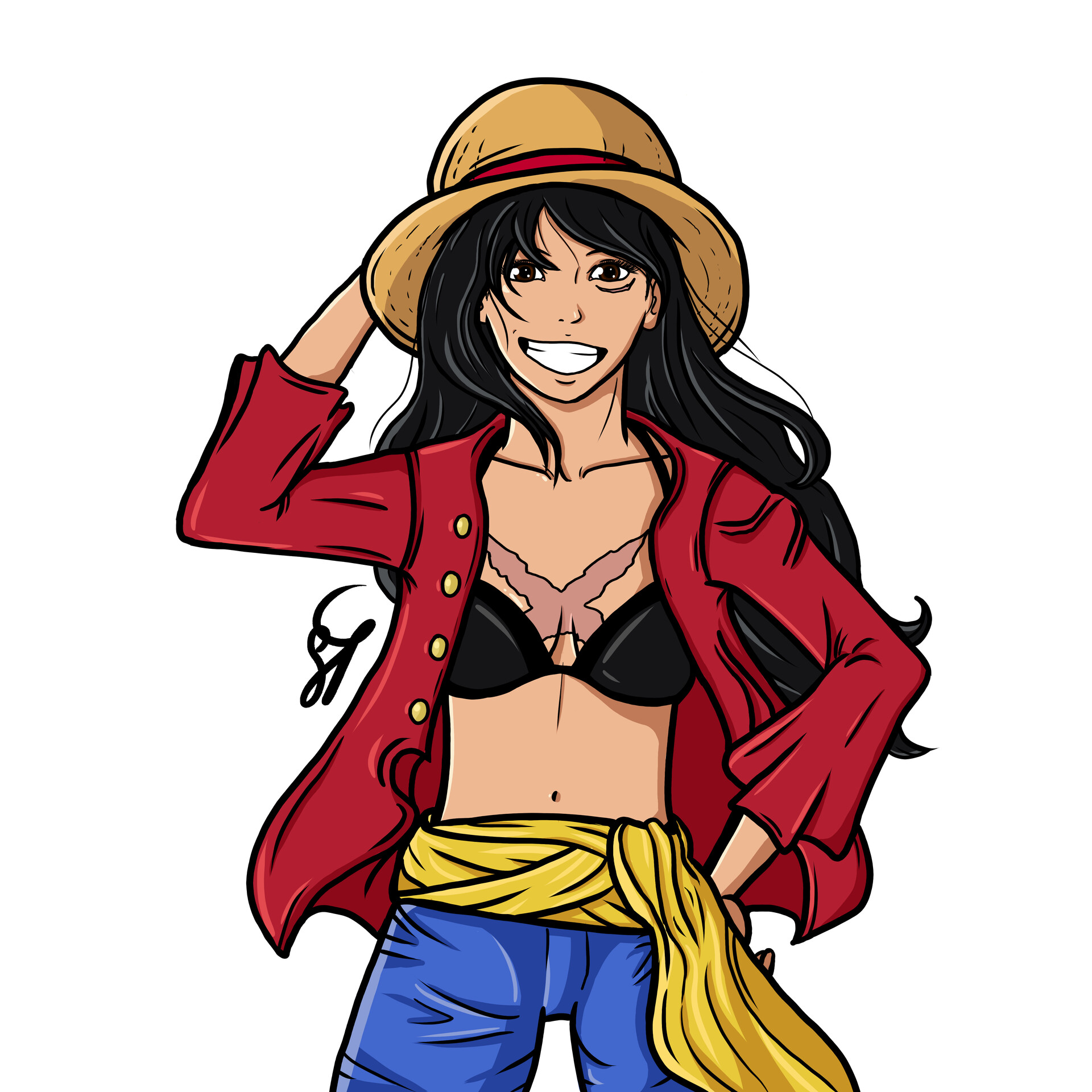 ArtStation - Monkey D Luffy Gender-Bend