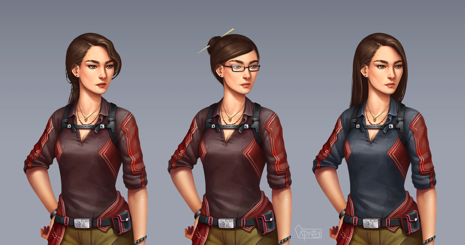 Taras Savchenko - Female Archaeologist concept