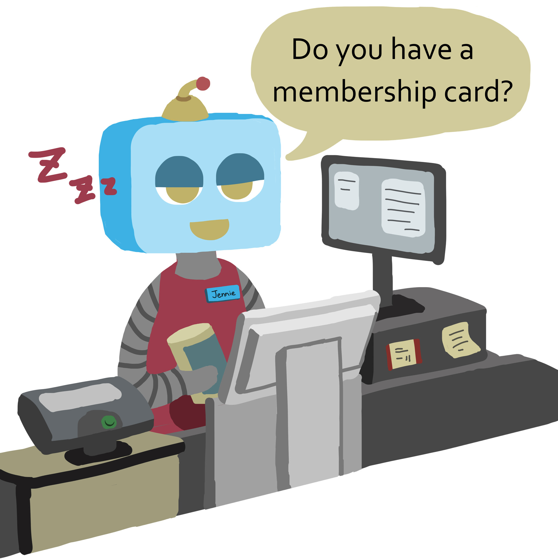 ArtStation - Sleepy robot