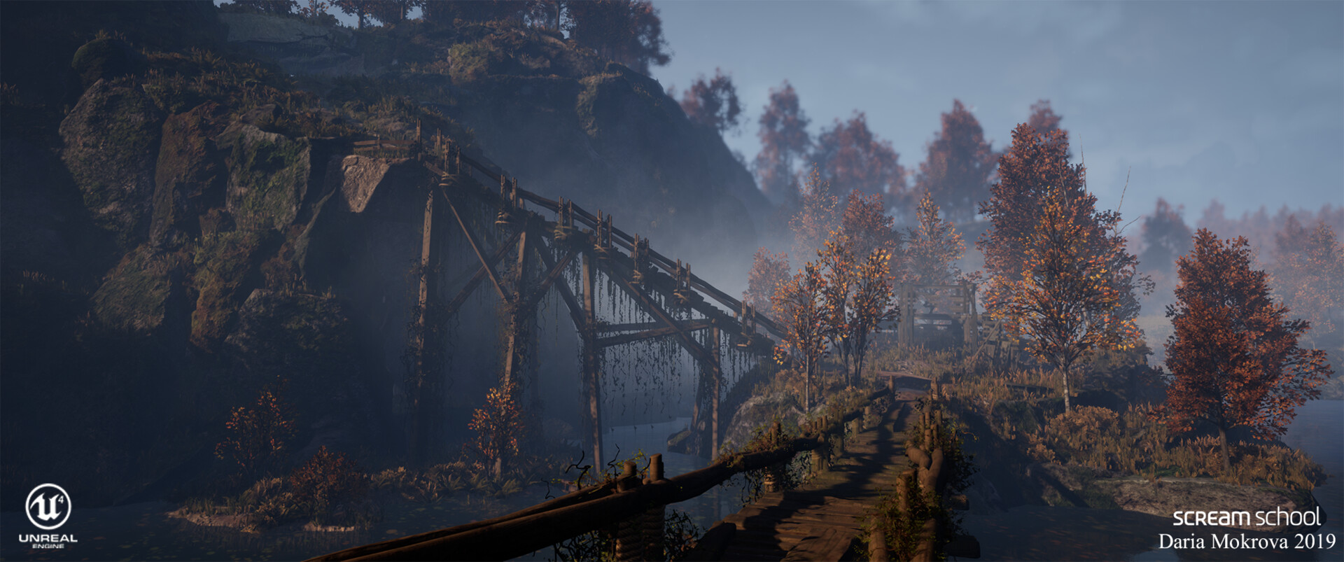 ArtStation - The Swamp level design and lighting