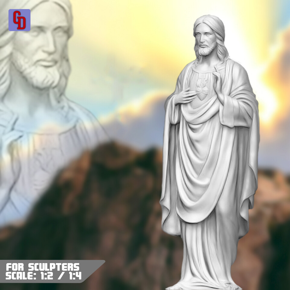ArtStation - Presentation of the 3d model of Jesus