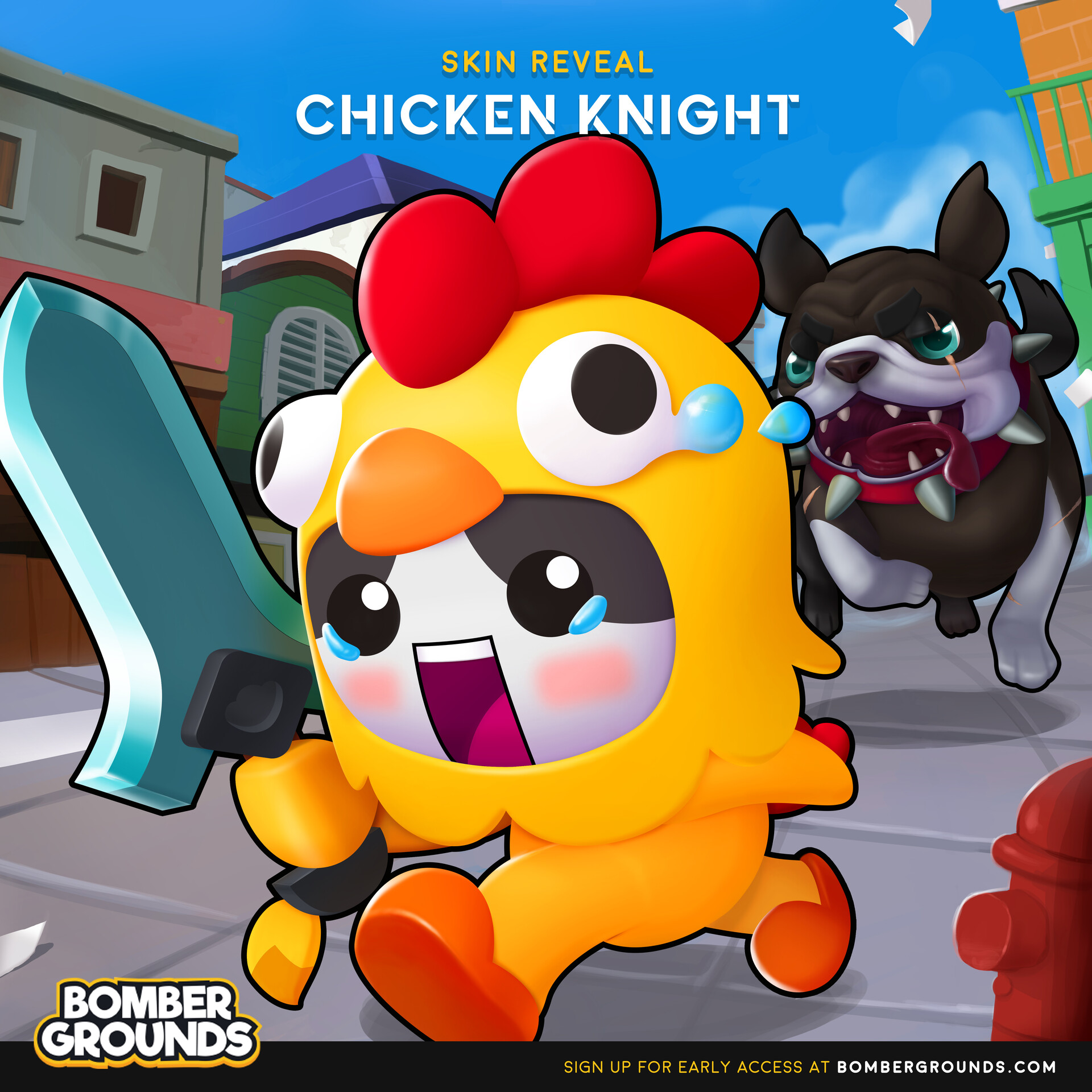 ArtStation - Chicken Knight -Bombergrounds