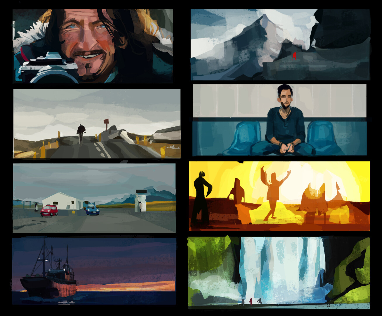 ArtStation - Colorstudy from " The secret Life of Walter Mitty"