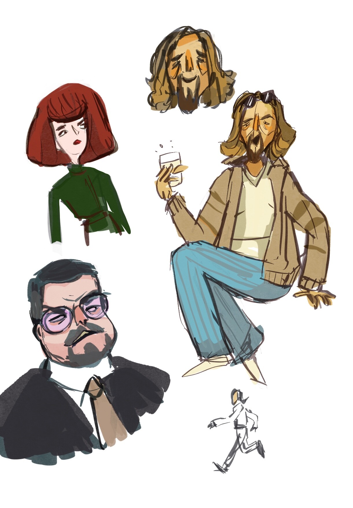 ArtStation - The Big Lebowski - character sketch