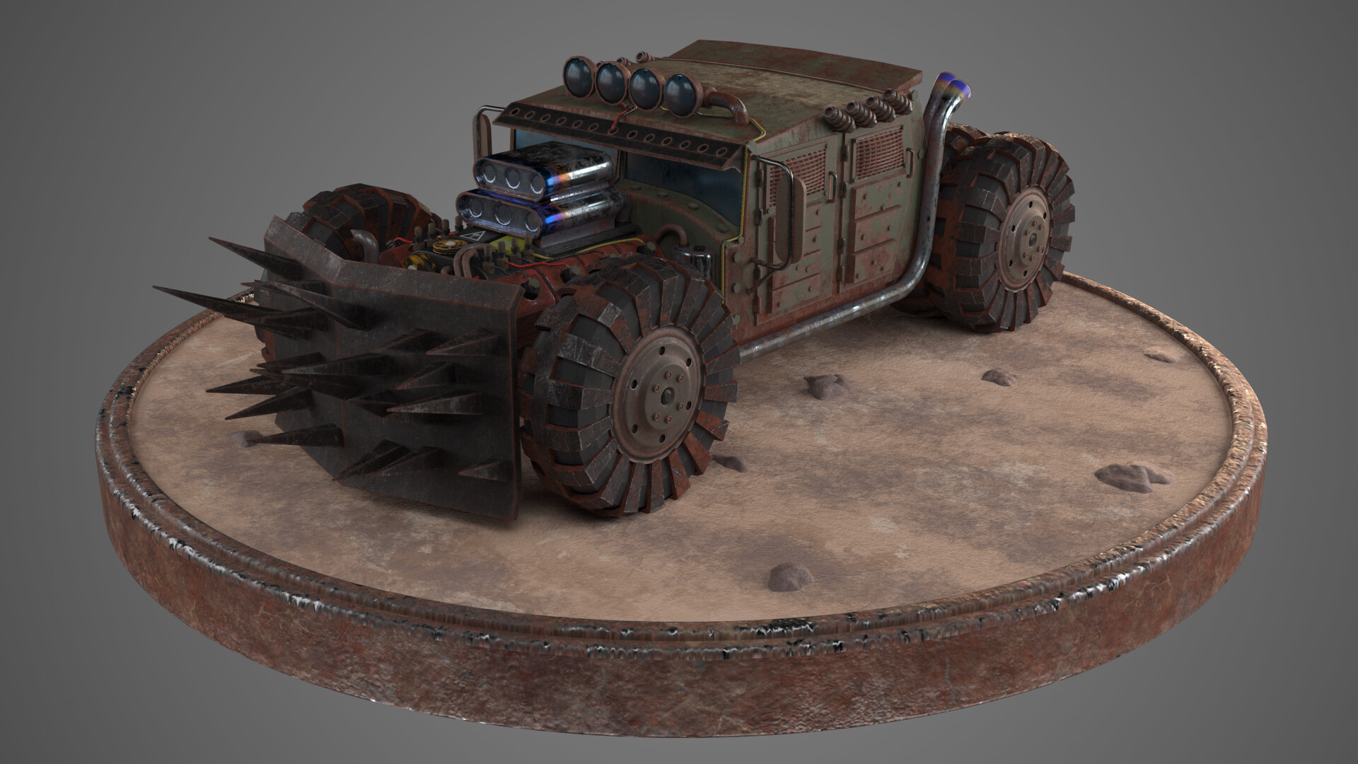 ArtStation - Post-apocalyptic car
