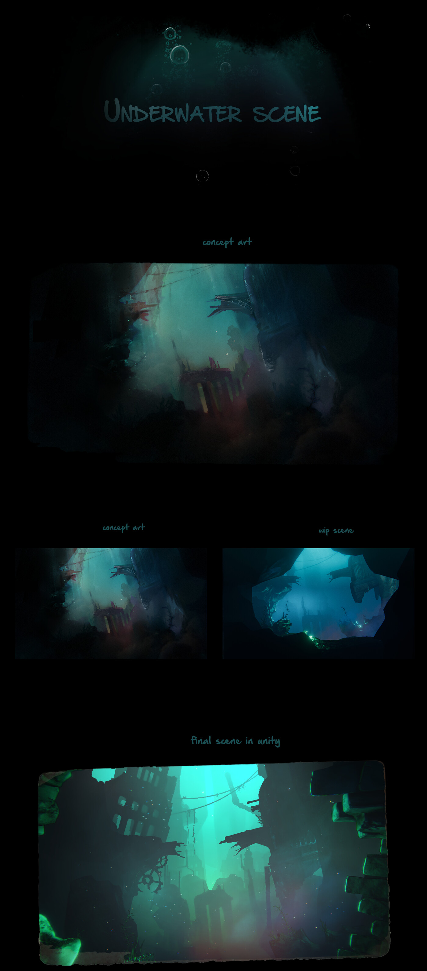 ArtStation - Underwater Scene - From Concept to Build