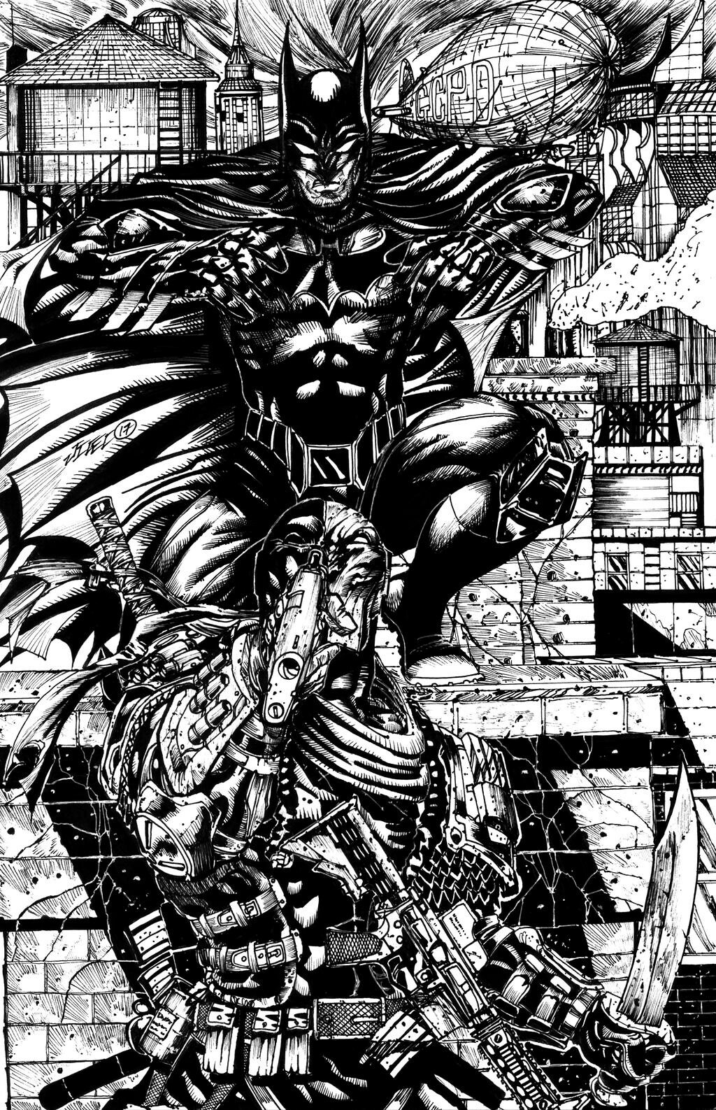 How To Draw Deathstroke Vs Batman