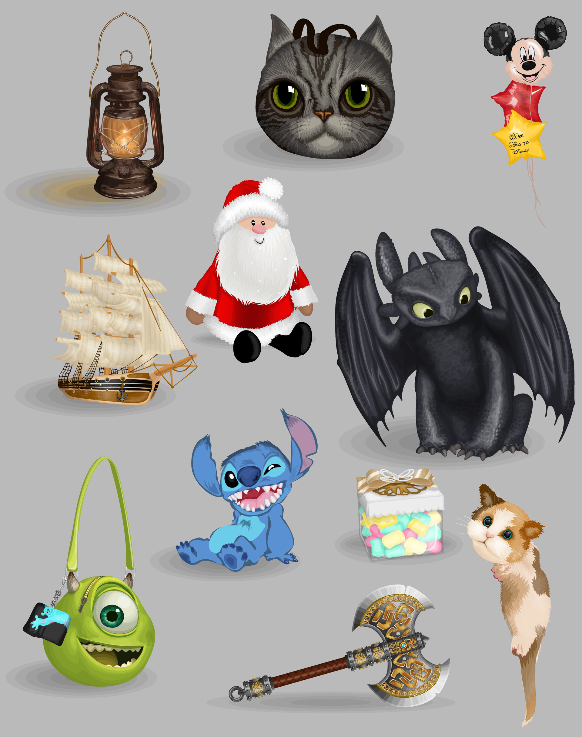 ArtStation - Various items for game