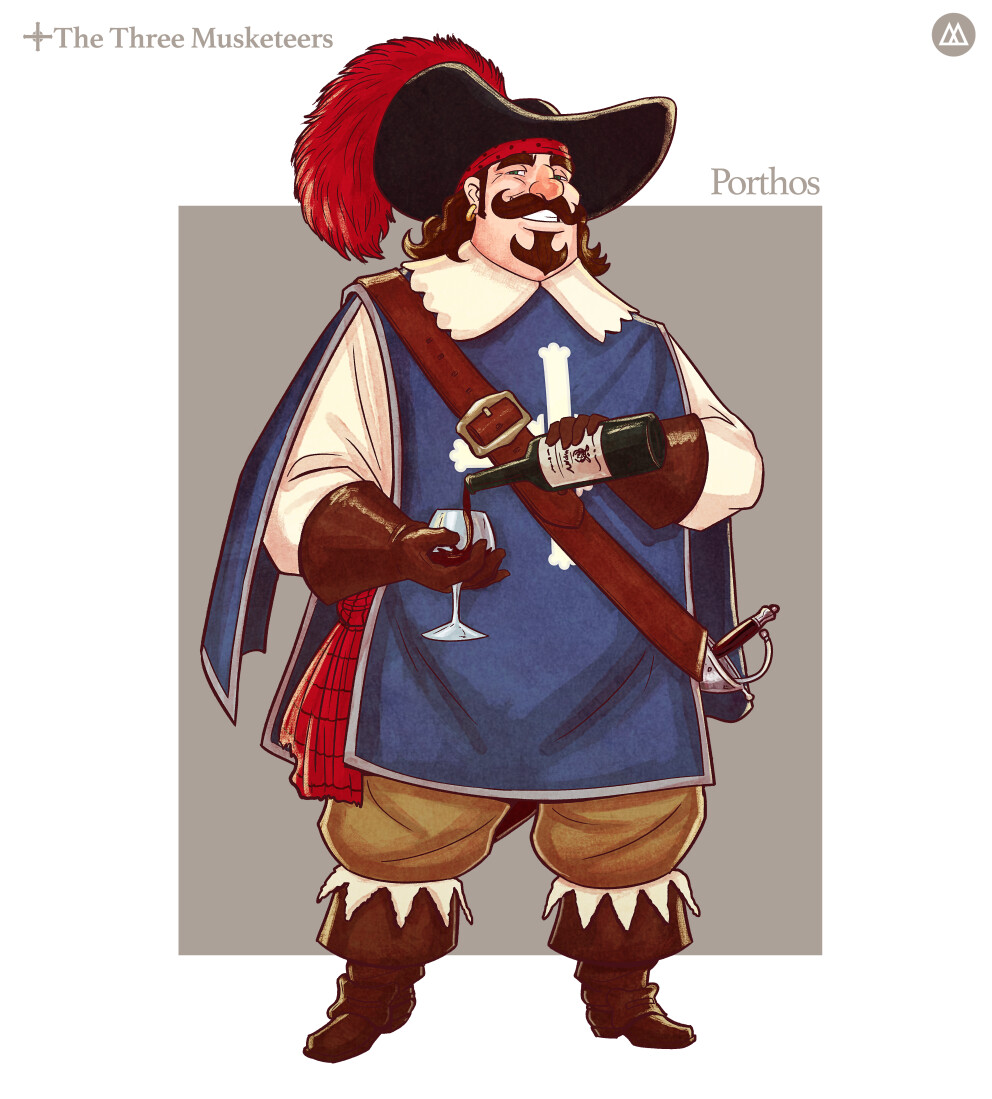 Arturo Aguirre Art - Character Design Class - The Three Musketeers