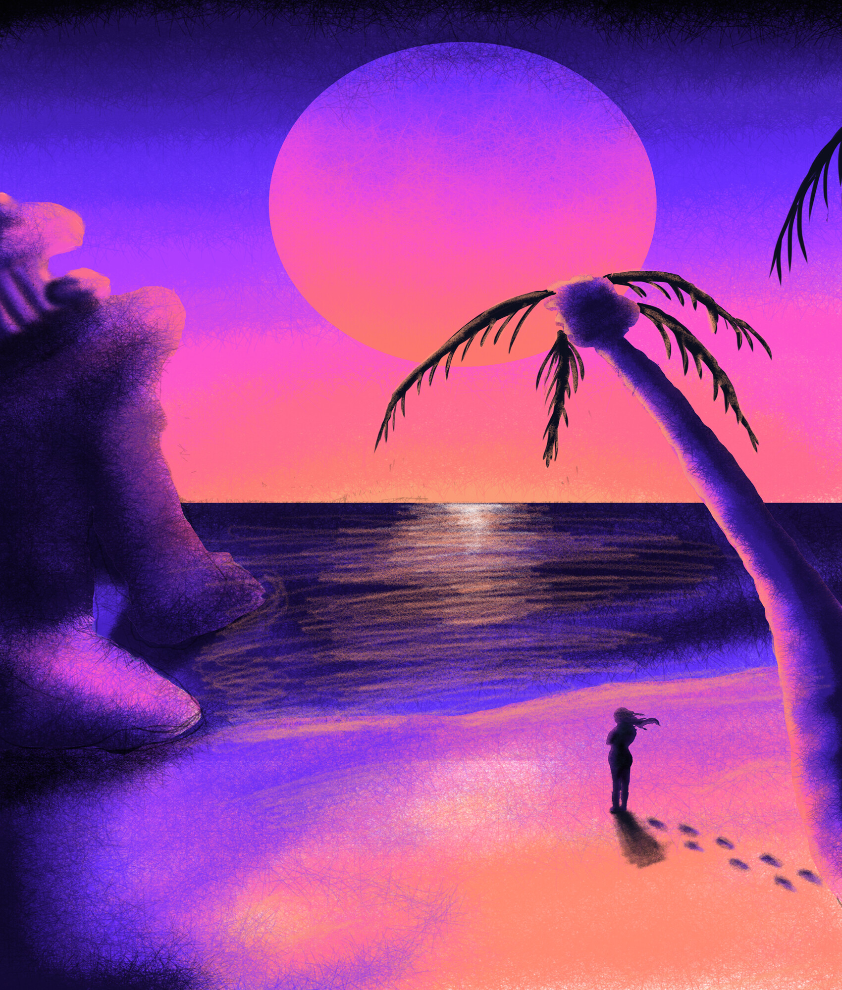 ArtStation - SunSet REtro