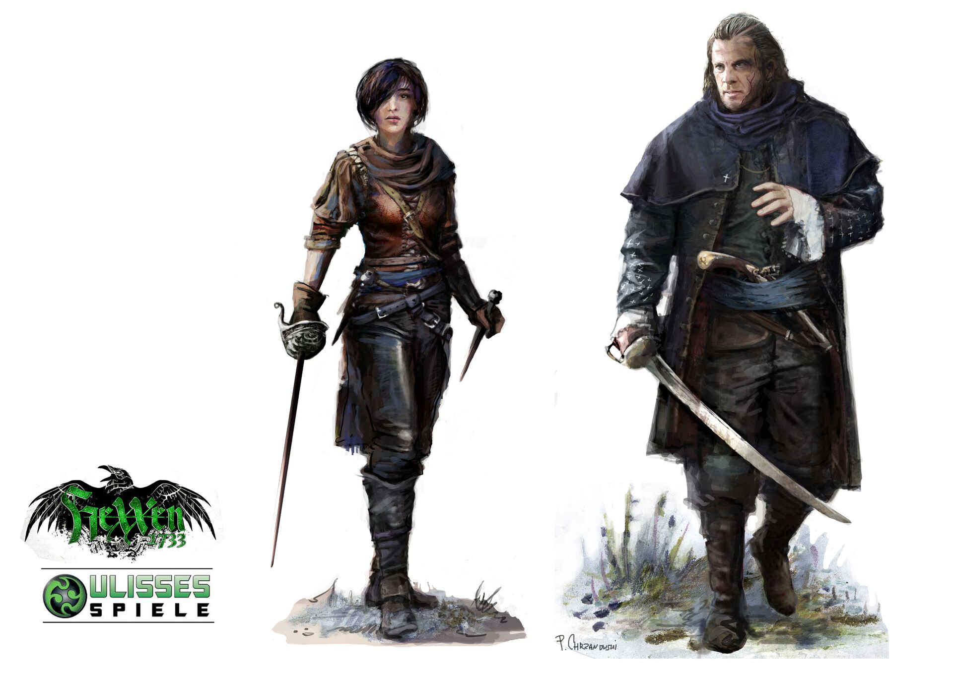 ArtStation - Hexxen 1733 RPG Character illustrations