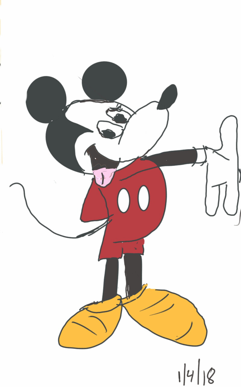 ArtStation - Mickey Mouse sketch