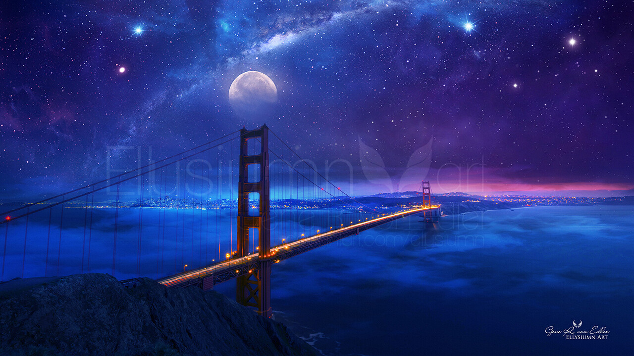 ArtStation - Golden Gate Bridge