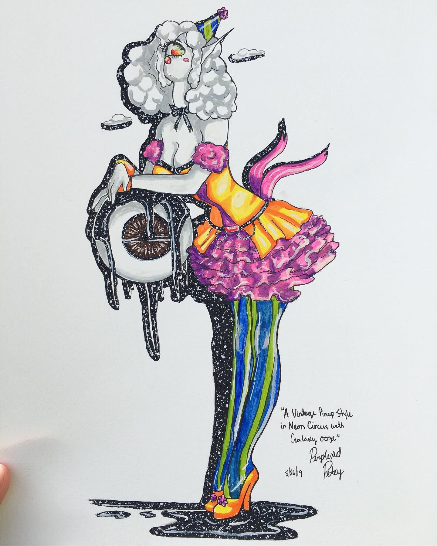 ArtStation - A Vintage Pinup Style in Neon Circus and Galaxy Ooze