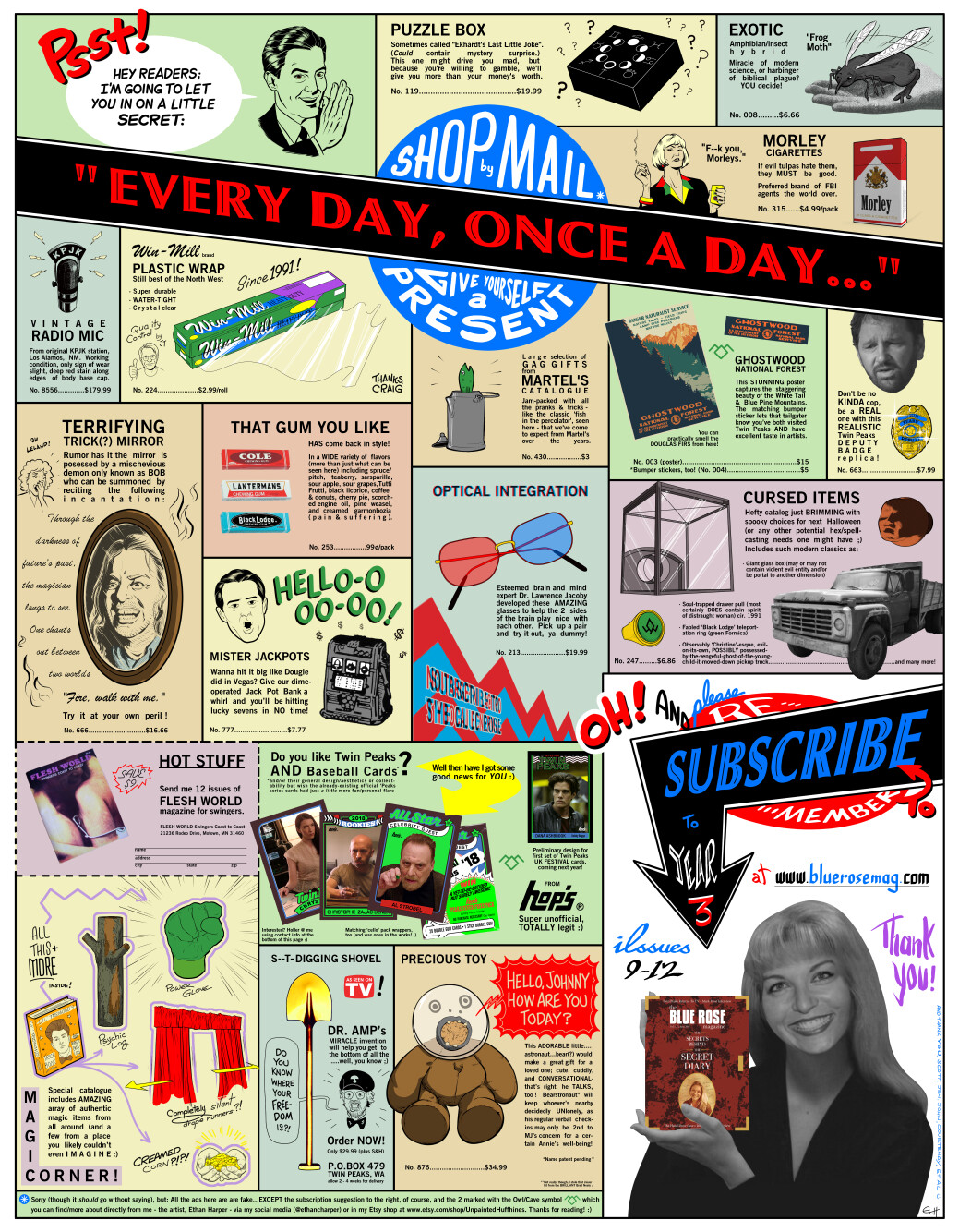 ArtStation - Blue Rose Magazine #8 back cover