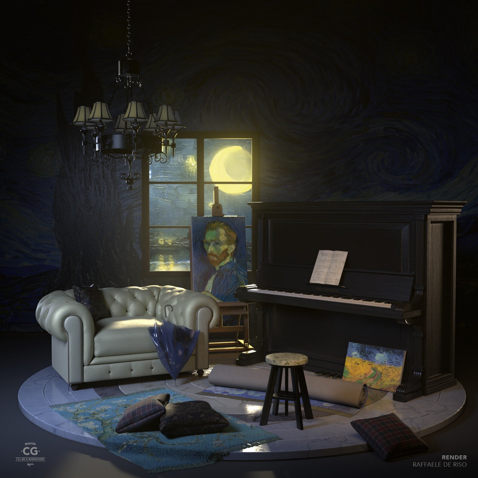 ArtStation - Van Gogh Room