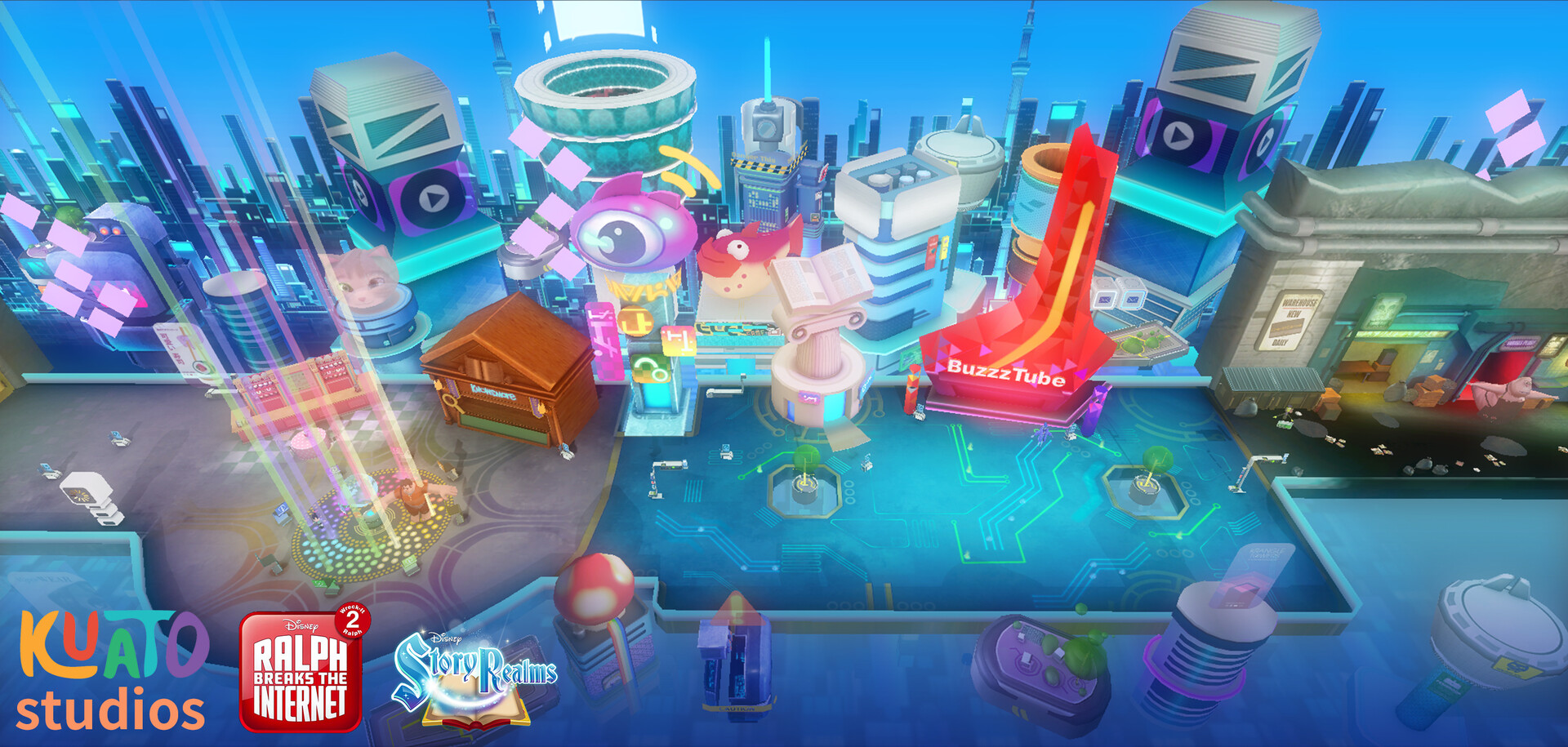 ArtStation - "Ralph breaks the internet " 3d environment for Disney Realms