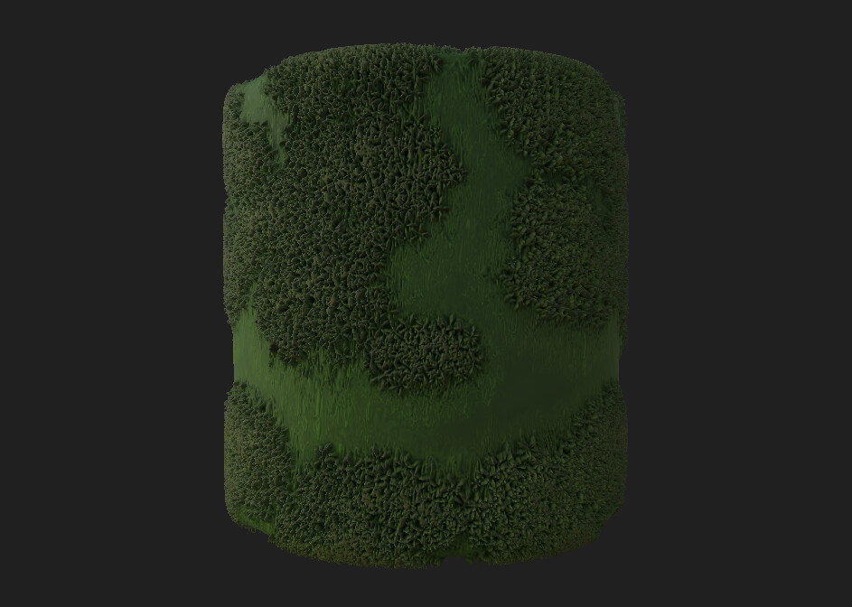 ArtStation - Stylised Moss Texture
