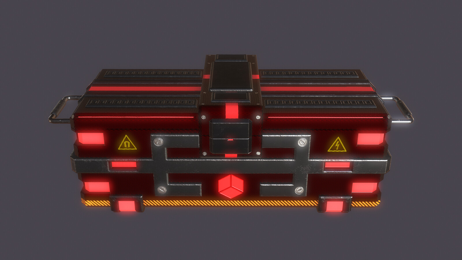 Derek Eaton - Sci-Fi Crate Project - 3D Modeling and Texturing