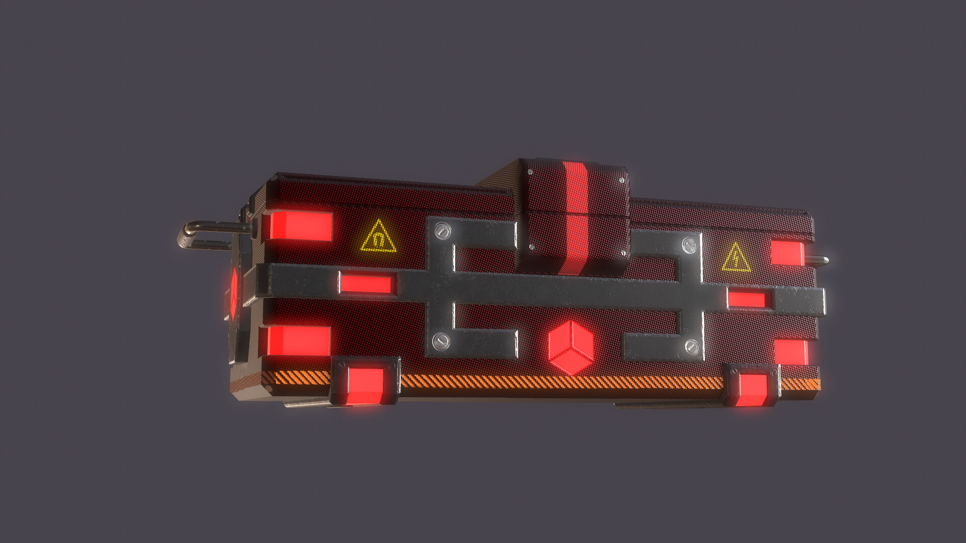 Derek Eaton - Sci-Fi Crate Project - 3D Modeling and Texturing