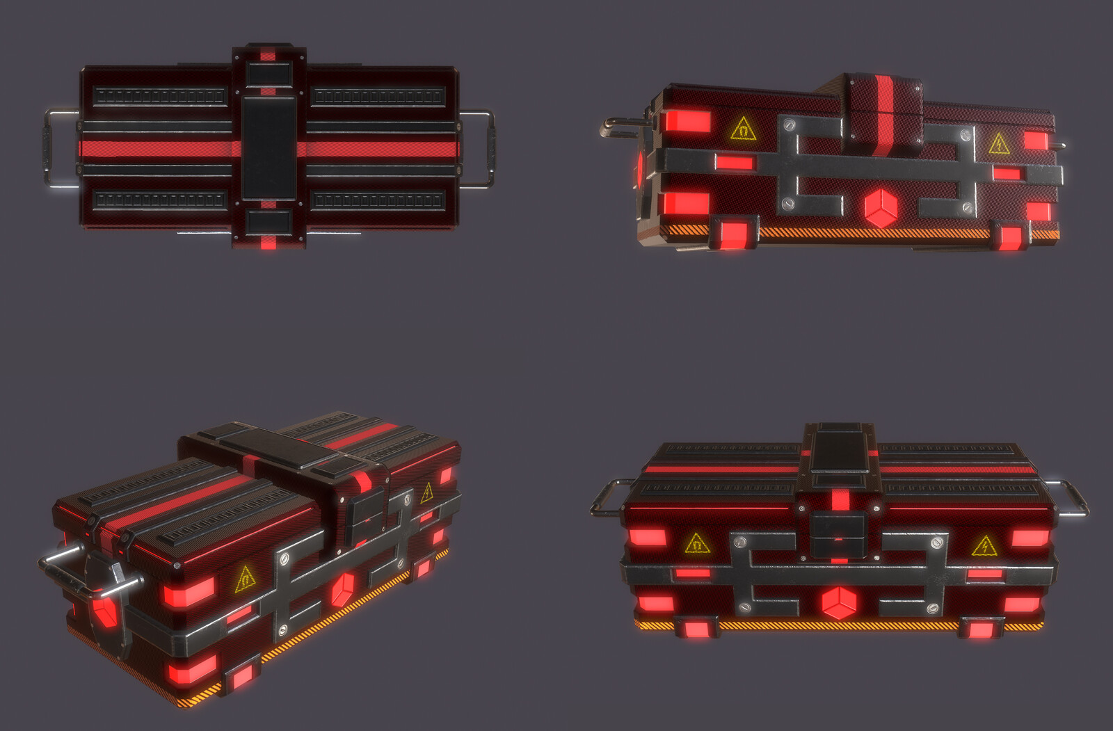 Derek Eaton - Sci-Fi Crate Project - 3D Modeling and Texturing