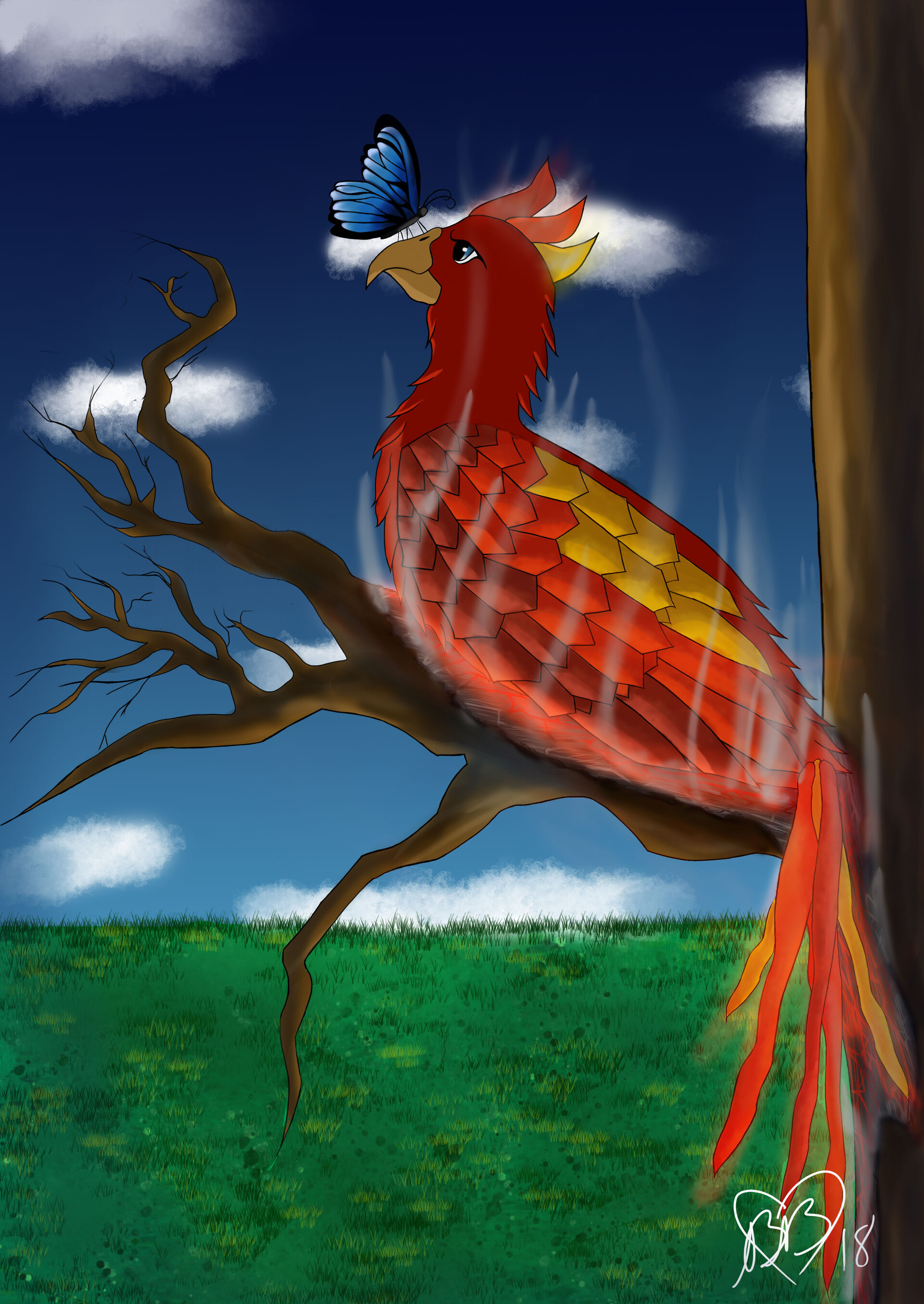 ArtStation - The Phoenix and the Butterfly