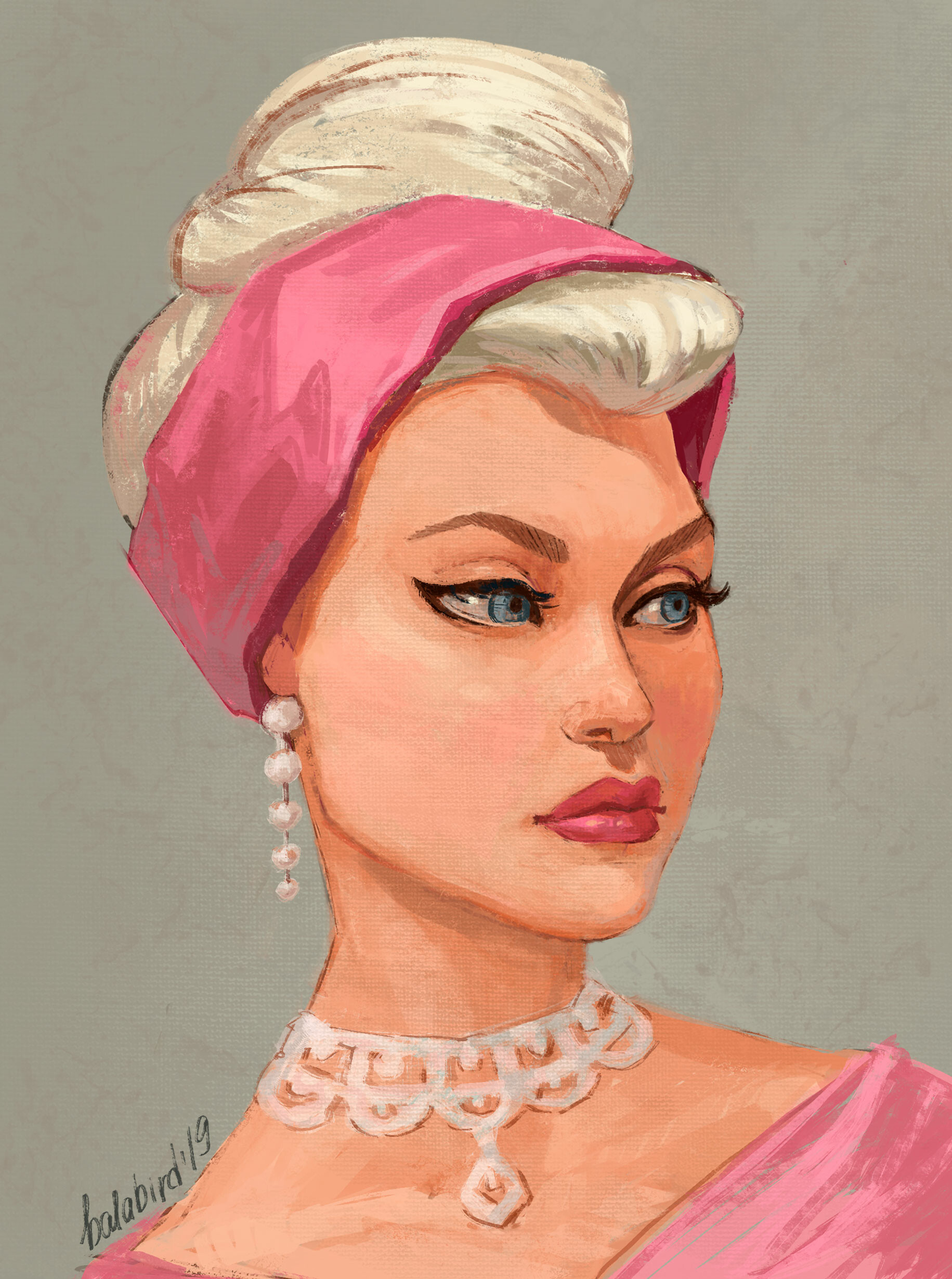 ArtStation - Lady in Pink