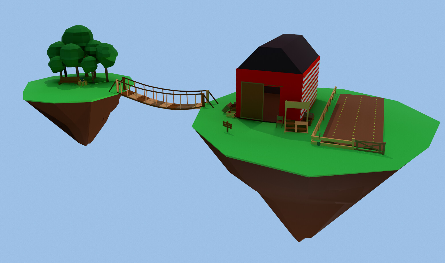 ArtStation - Floating Island - Farmland