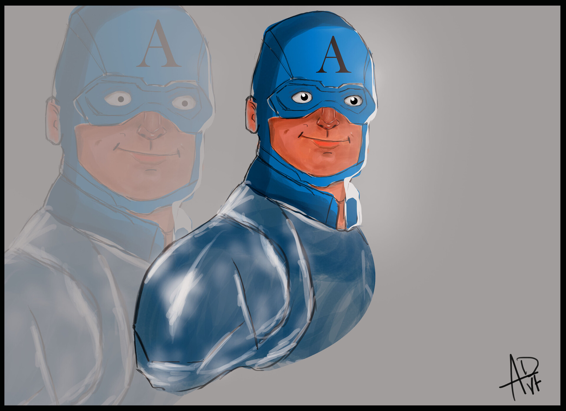 ArtStation - captain america character design, Adeel Nawaz