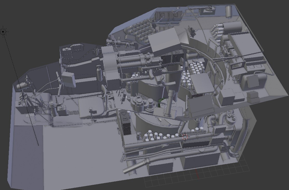 ArtStation - Cruiser tank Mk V "Covenanter" Interior (WIP)