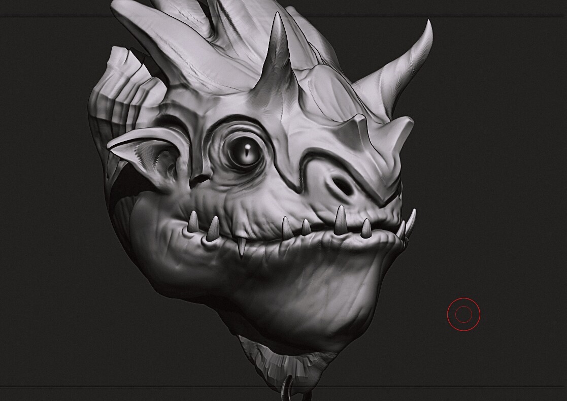 ArtStation - Quick Sketch - Dragon Head